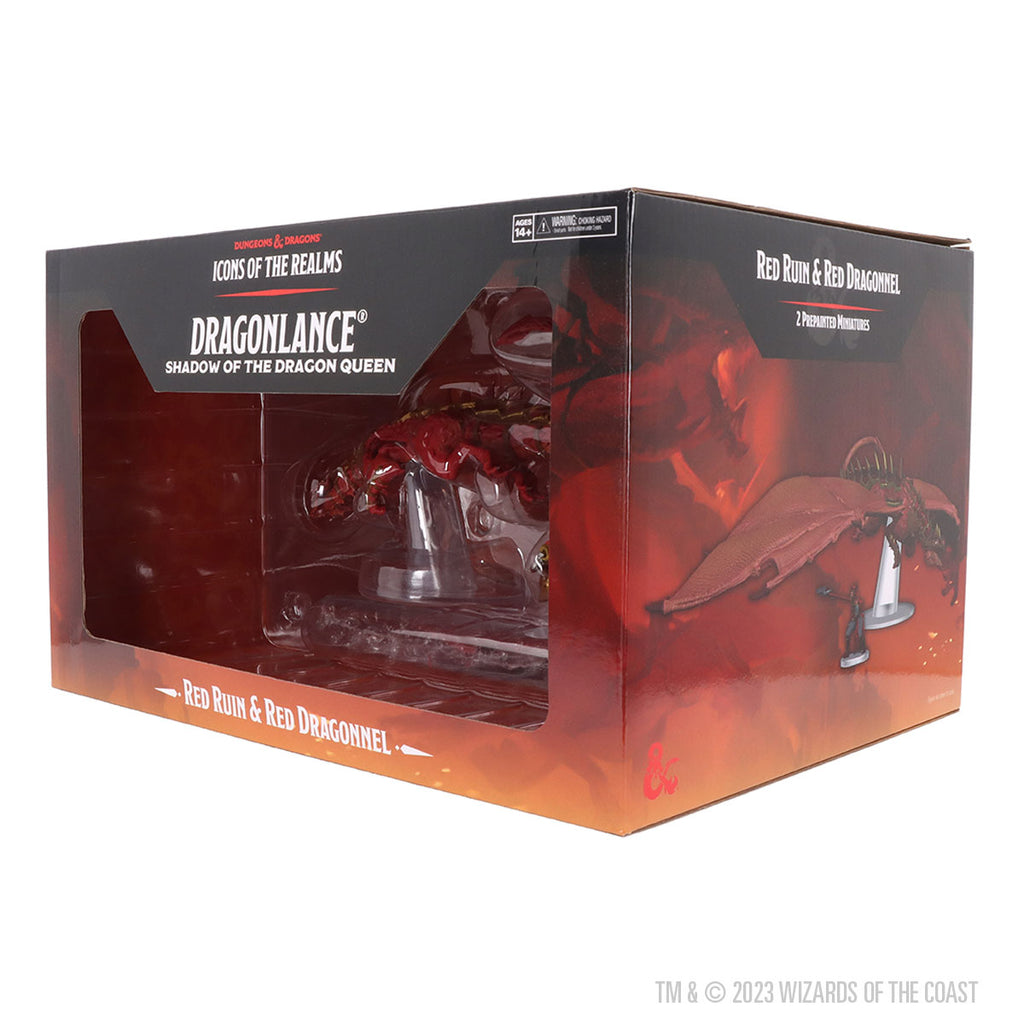 D&D Icons of the Realms: Dragonlance - Red Ruin & Red Dragonnel – WizKids