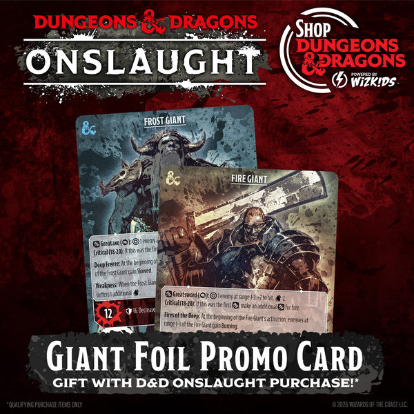 Dungeons & Dragons Onslaught: Giant Foil Promo Card – WizKids