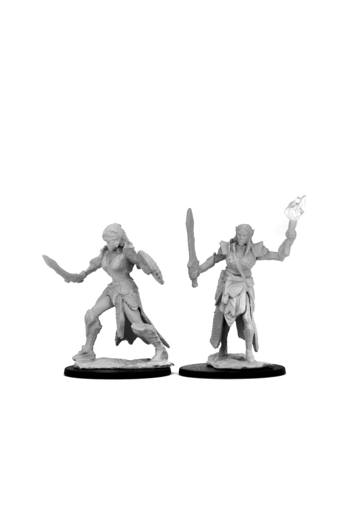 Pathfinder Battles Deep Cuts Unpainted Miniatures: Elf Female Fighter ...