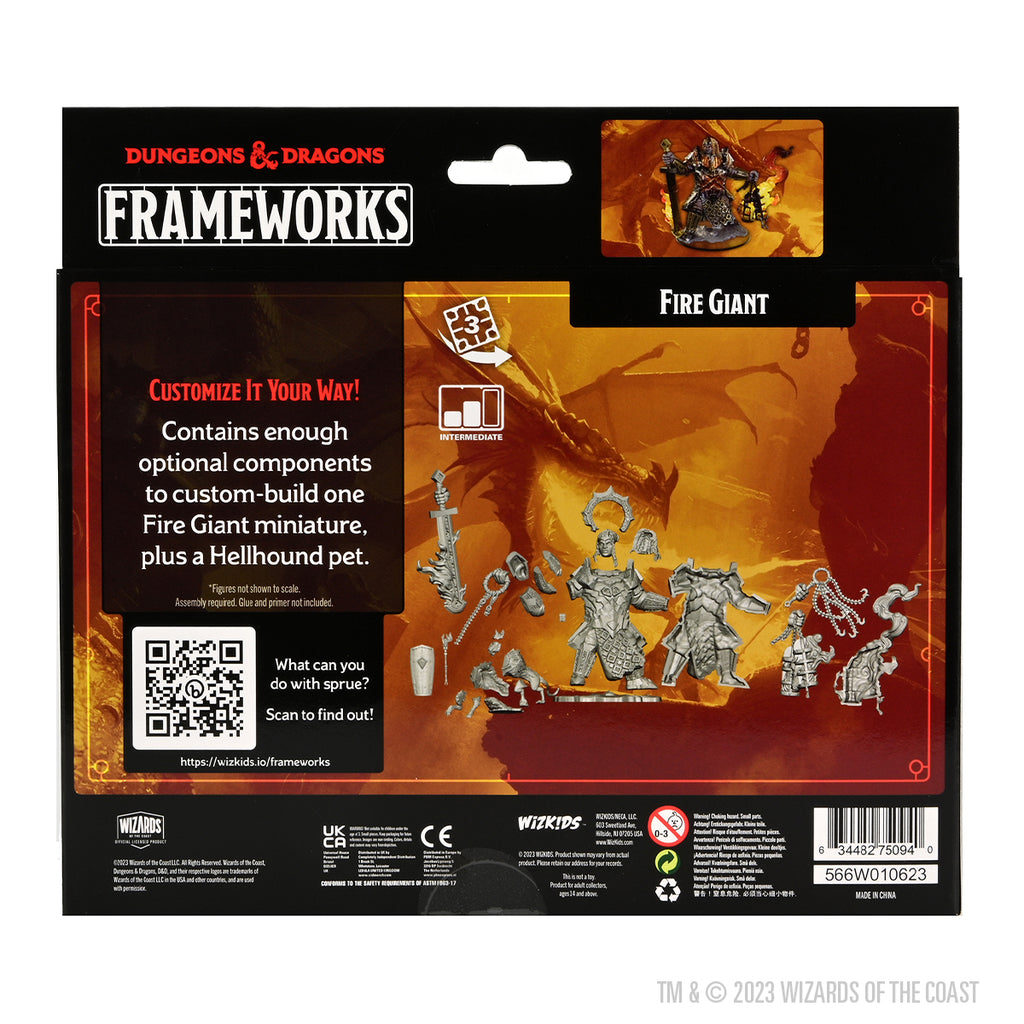 D&D Frameworks: Fire Giant - Unpainted and Unassembled – WizKids