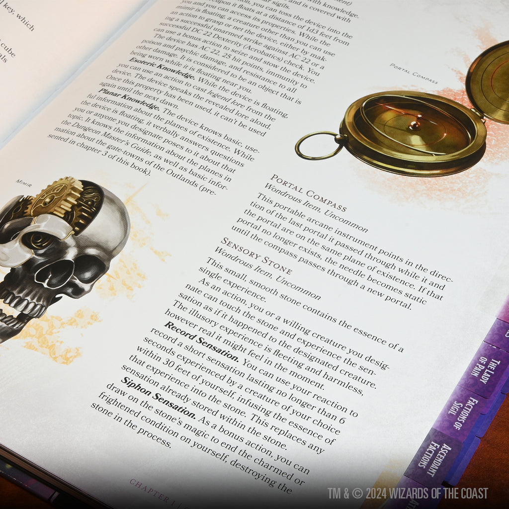 D&D Book Tabs: Planescape: Adventures in the Multiverse – WizKids