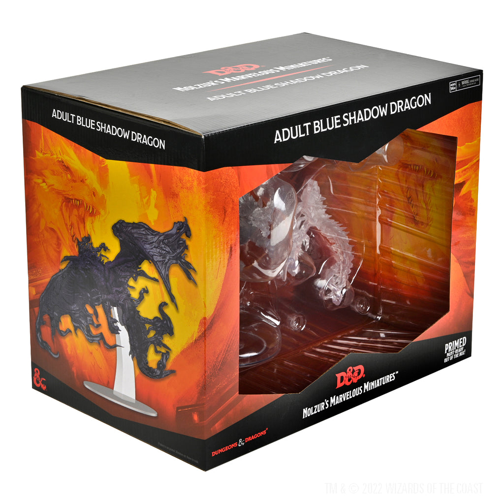 D&D Nolzur's Marvelous Miniatures: Adult Blue Shadow Dragon – WizKids