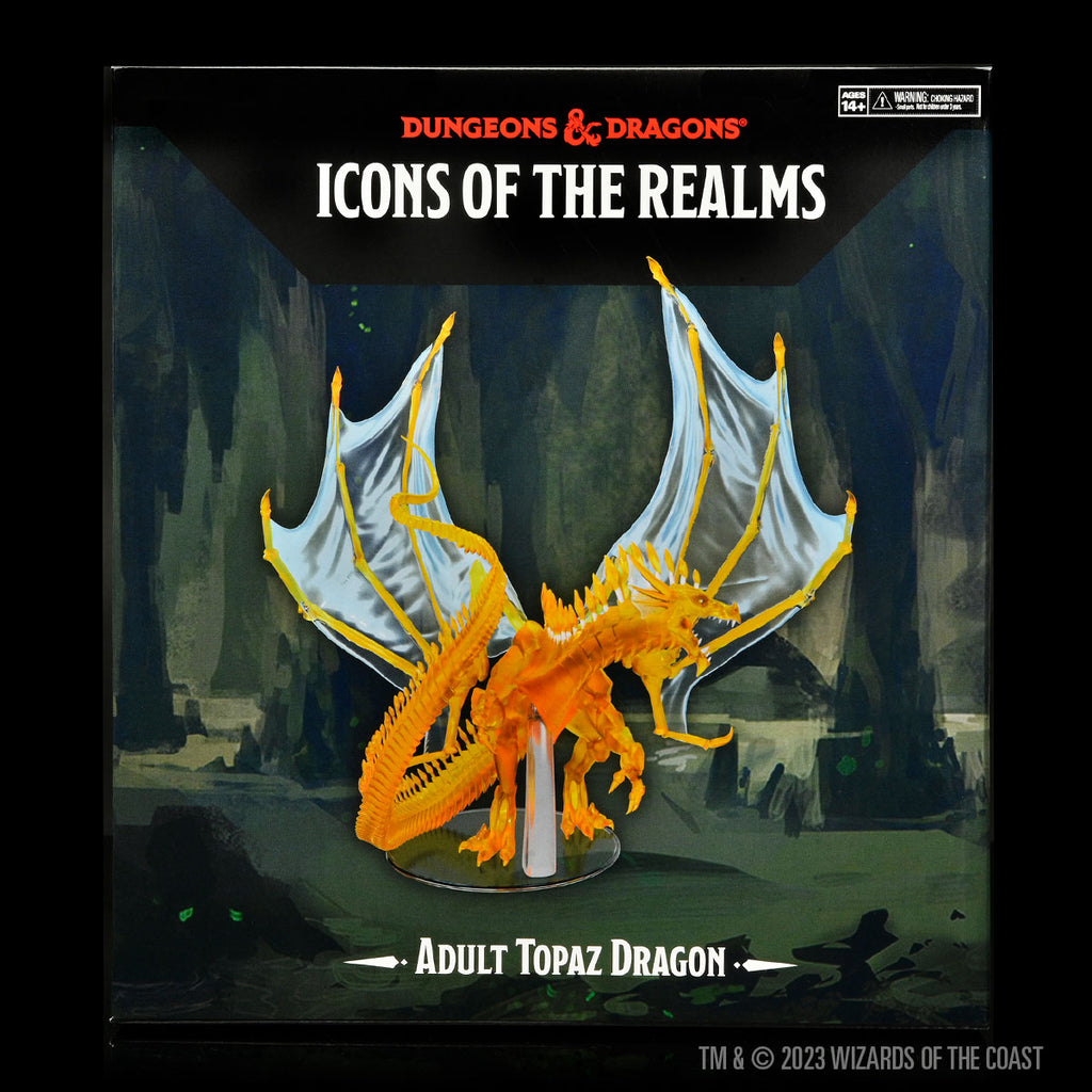 D&D Icons of the Realms: Adult Topaz Dragon – WizKids