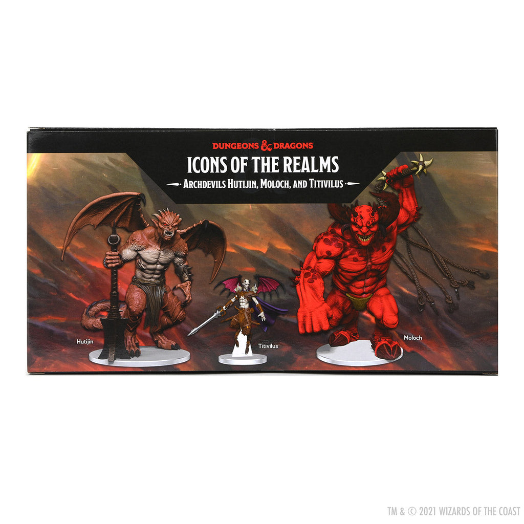 D&D Icons of the Realms: Archdevils - Hutijin, Moloch, Titivilus – WizKids