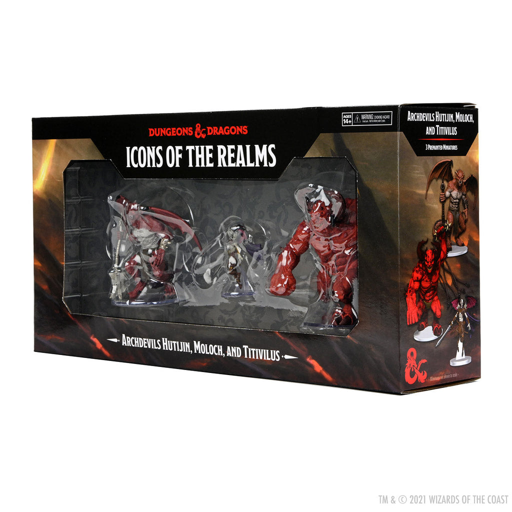 D&D Icons of the Realms: Archdevils - Hutijin, Moloch, Titivilus – WizKids