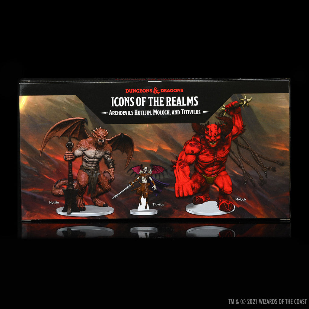 D&D Icons of the Realms: Archdevils - Hutijin, Moloch, Titivilus – WizKids