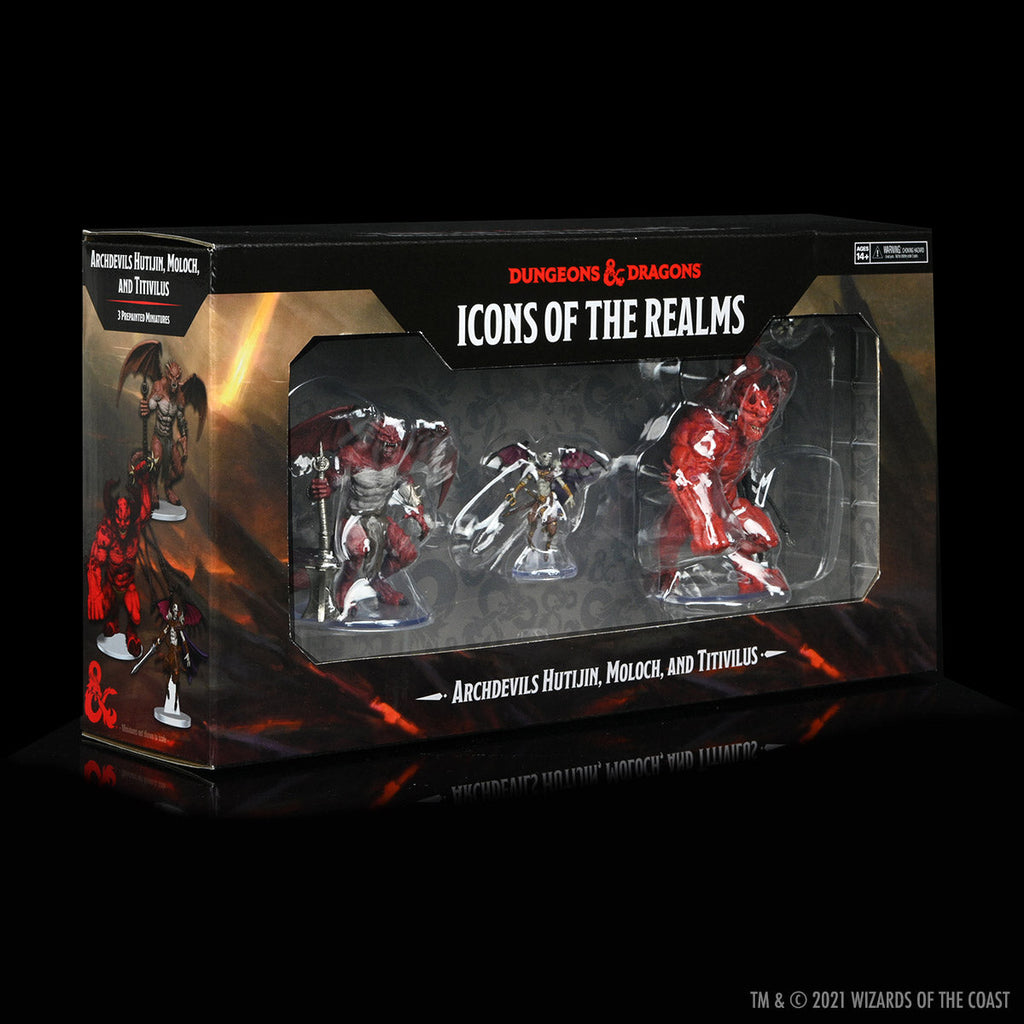 D&D Icons of the Realms: Archdevils - Hutijin, Moloch, Titivilus – WizKids