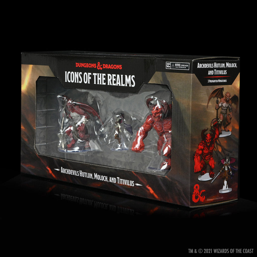 D&D Icons of the Realms: Archdevils - Hutijin, Moloch, Titivilus – WizKids