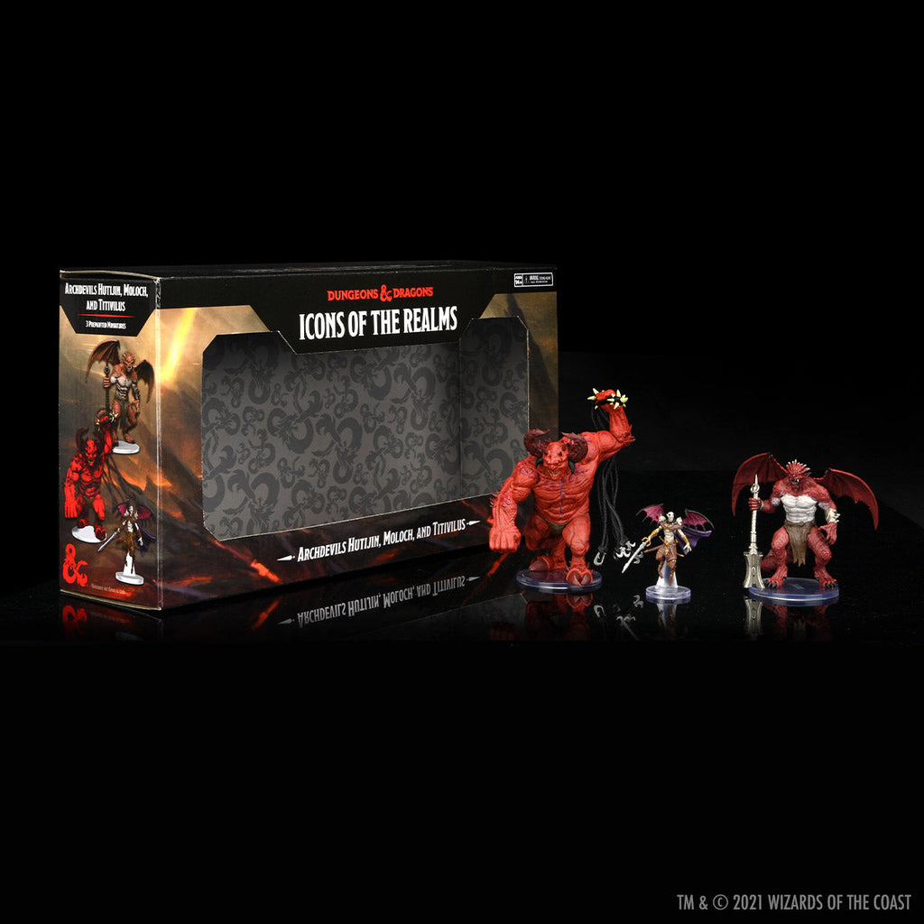 D&D Icons of the Realms: Archdevils - Hutijin, Moloch, Titivilus – WizKids