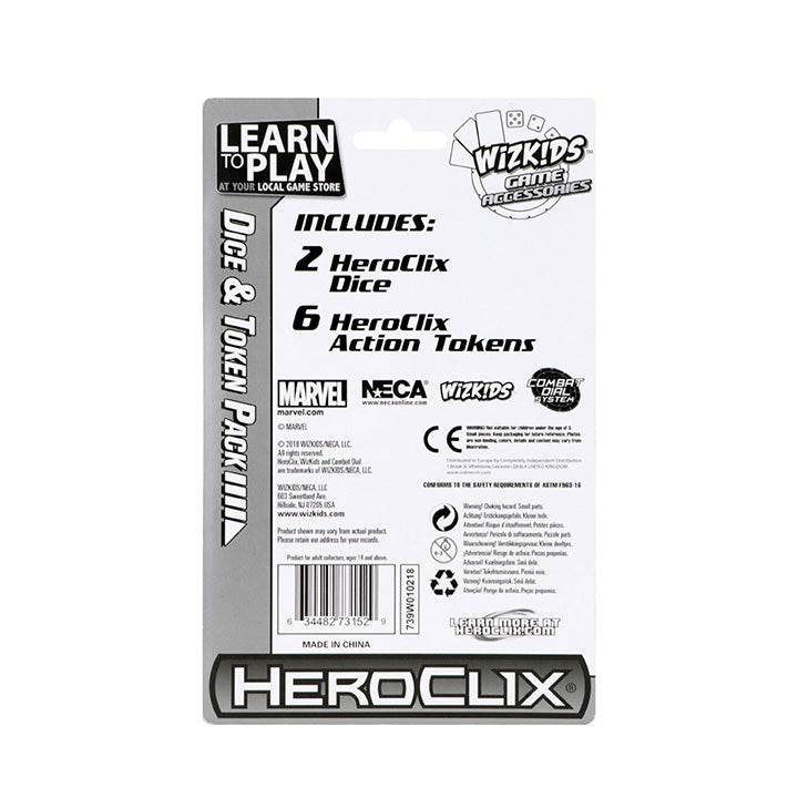 Marvel HeroClix: Avengers Infinity Dice & Token Pack – WizKids