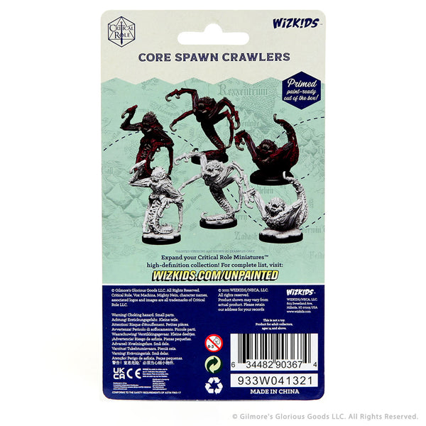 Critical Role Unpainted Miniatures: Core Spawn Crawlers – WizKids