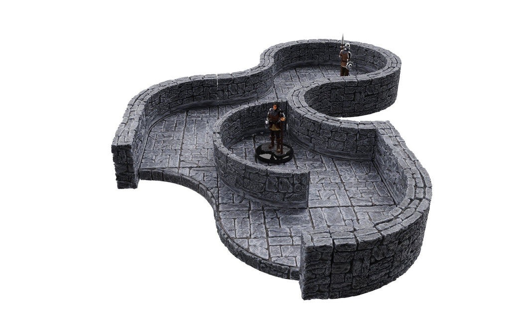 WarLock™ Tiles: Expansion - Dungeon Tile III - Curves – WizKids