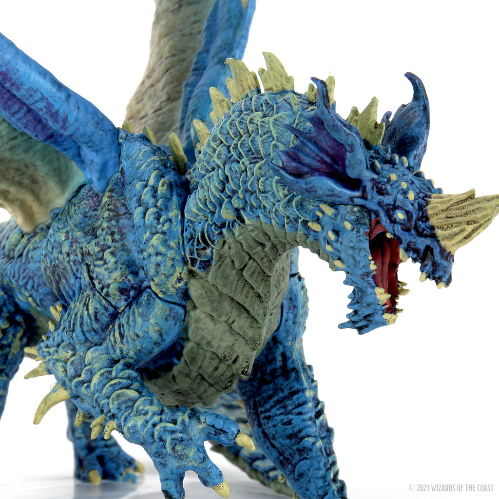 D&D Icons of the Realms: Adult Blue Dragon Premium Figure – WizKids