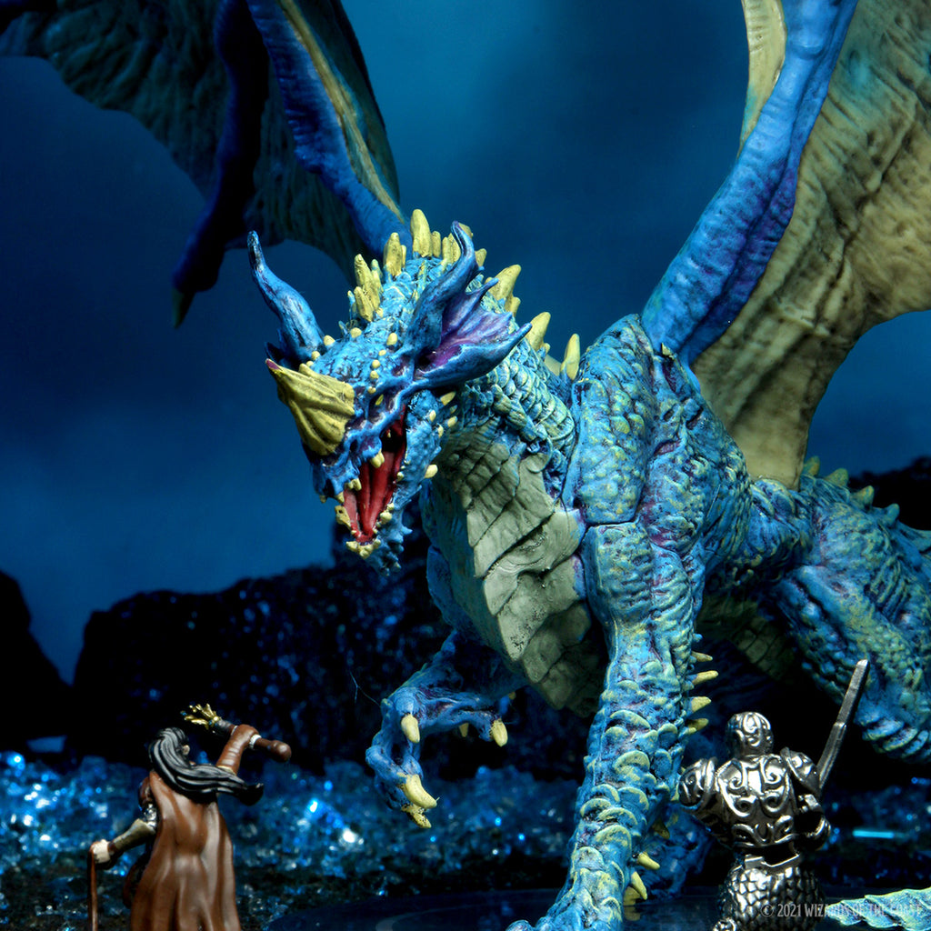 D&D Icons of the Realms: Adult Blue Dragon Premium Figure – WizKids