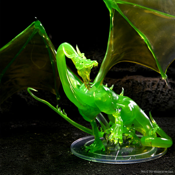 D&D Icons of the Realms: Adult Emerald Dragon Premium Figure – WizKids