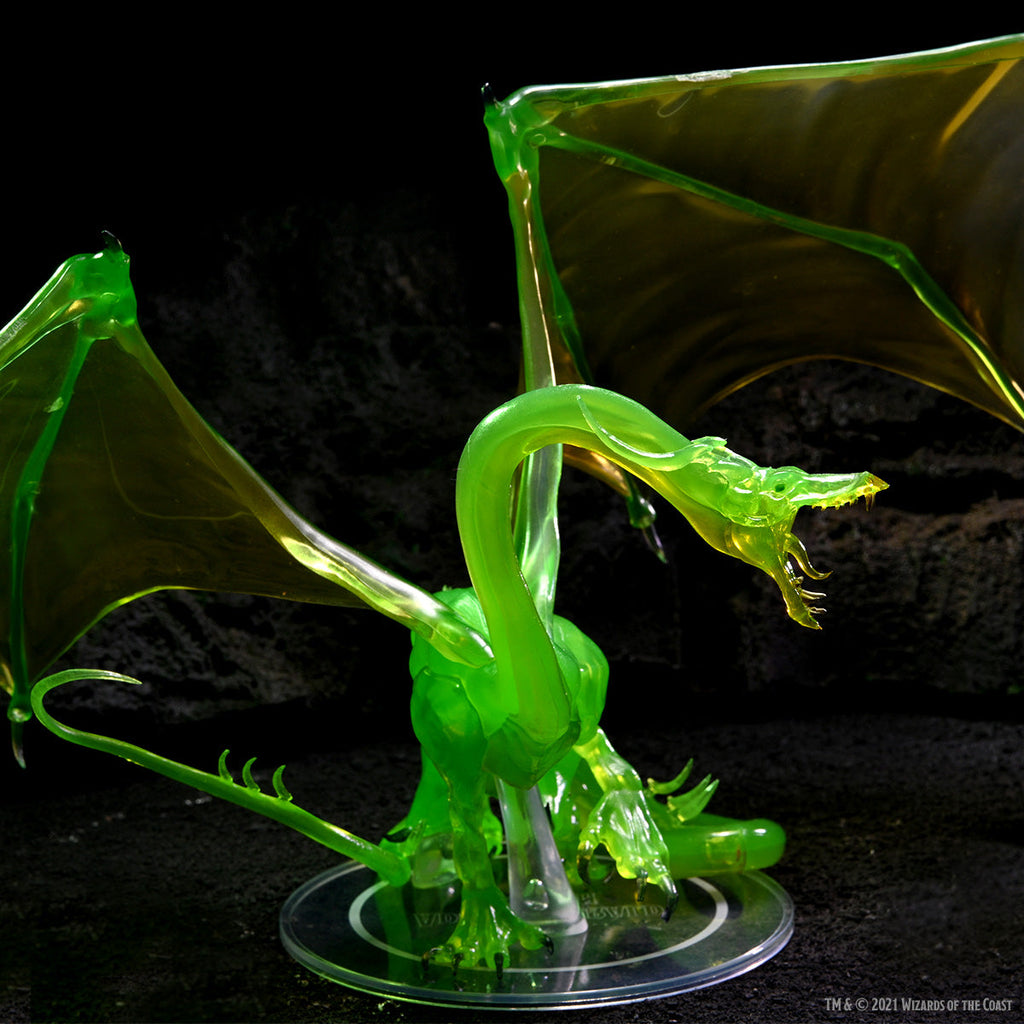 D&D Icons of the Realms: Adult Emerald Dragon Premium Figure – WizKids