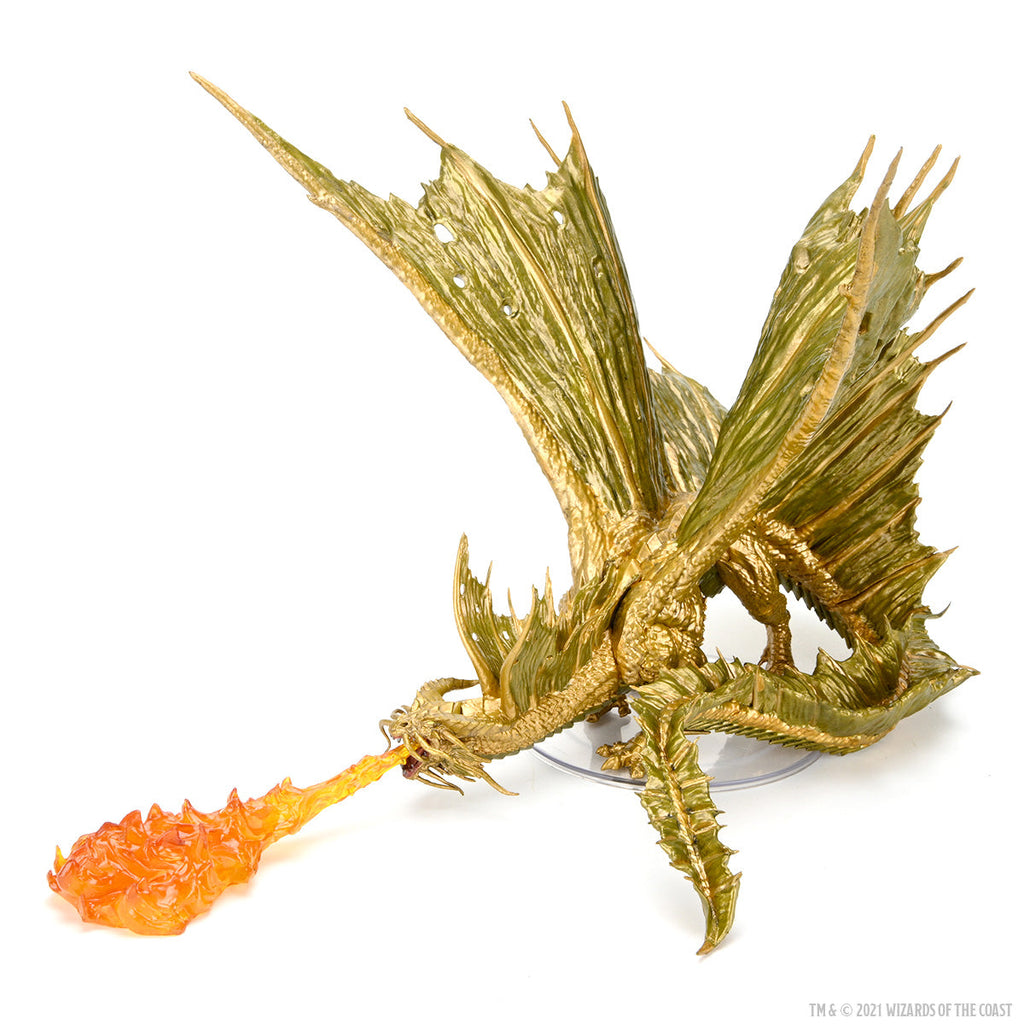 D&D Icons of the Realms: Adult Gold Dragon Premium Figure – WizKids