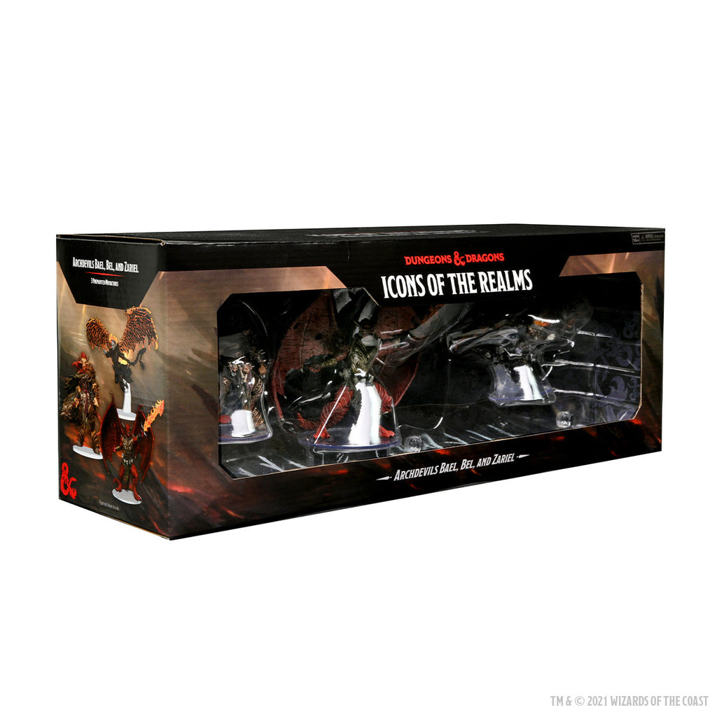 D&D Icons of the Realms Miniatures: Archdevils - Bael, Bel, and Zariel ...