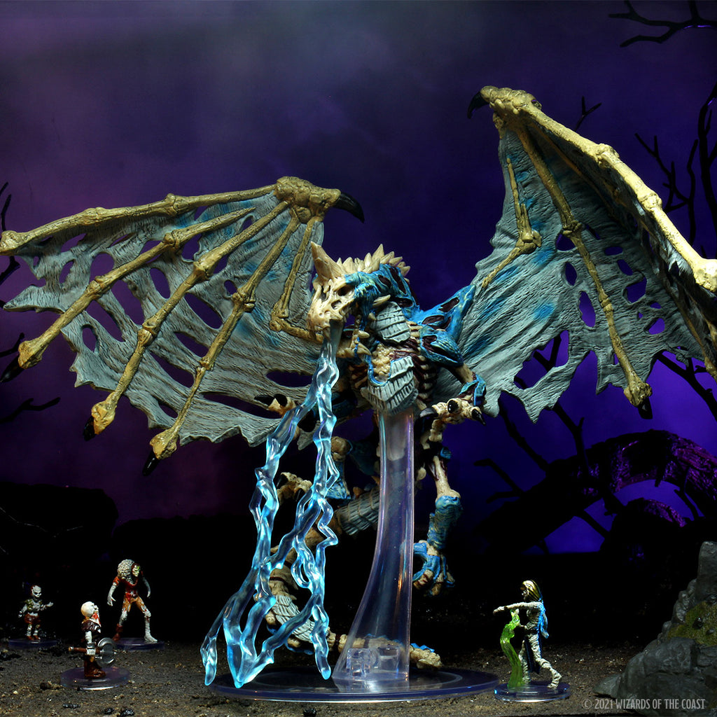 D&D Icons of the Realms Miniatures: Boneyard Premium Set - Blue Dracol ...