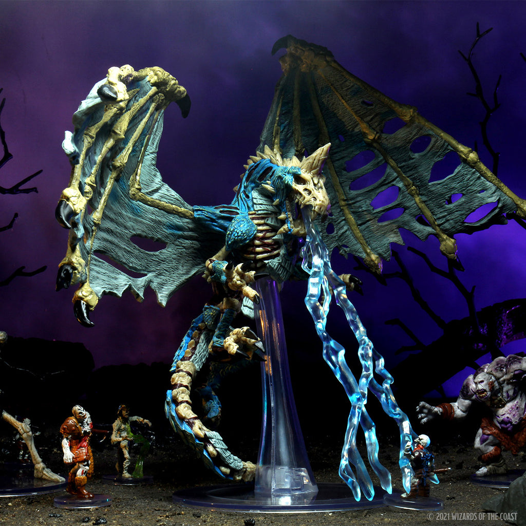 D&D Icons of the Realms Miniatures: Boneyard Premium Set - Blue Dracol ...