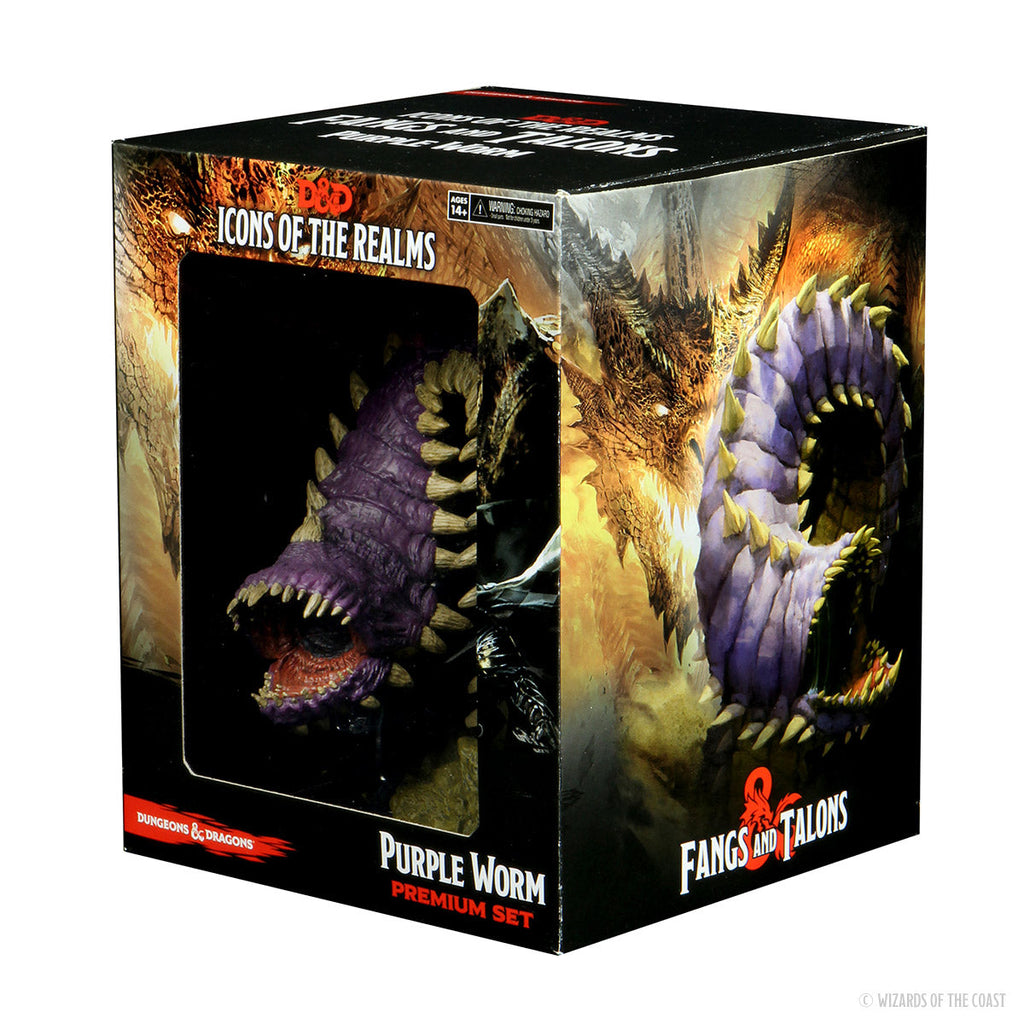 D&D Icons of the Realms: Fangs and Talons - Purple Worm Premium Set ...