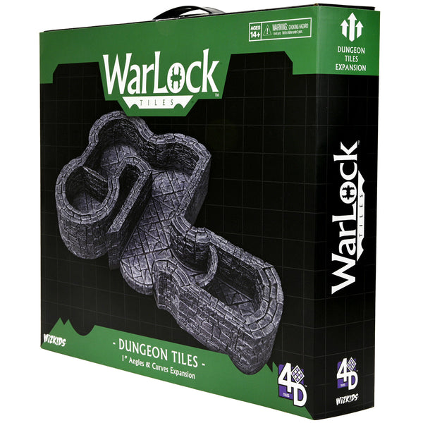 WarLock Tiles: Expansion Pack - 1 in. Dungeon Angles & Curves – WizKids