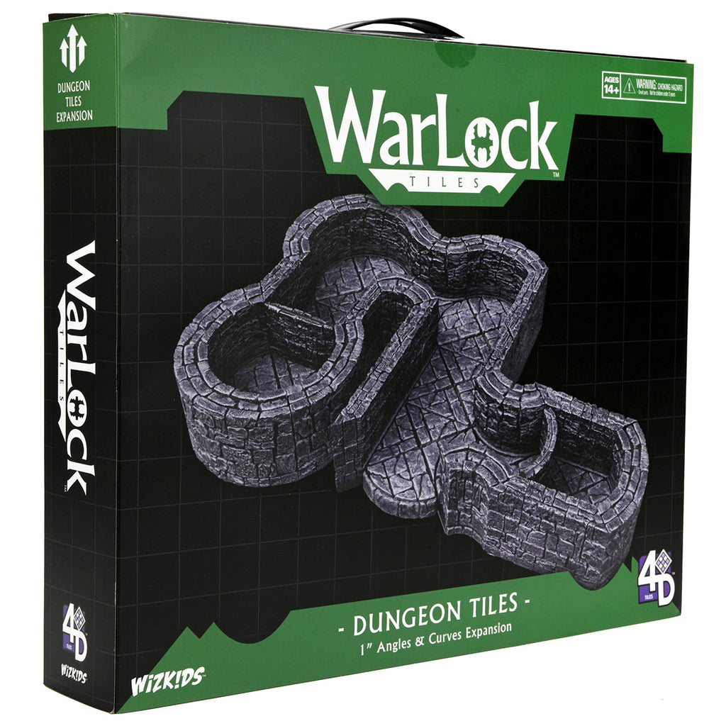 WarLock Tiles: Expansion Pack - 1 in. Dungeon Angles & Curves – WizKids