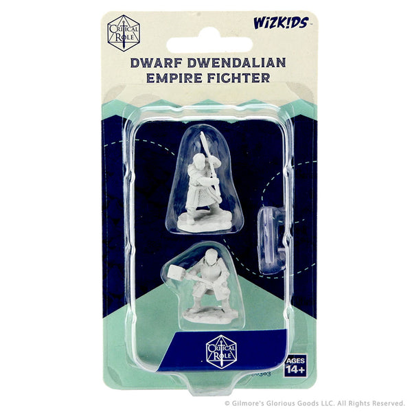 Critical Role Unpainted Miniatures: Dwarf Dwendalian Empire Fighter Fe ...