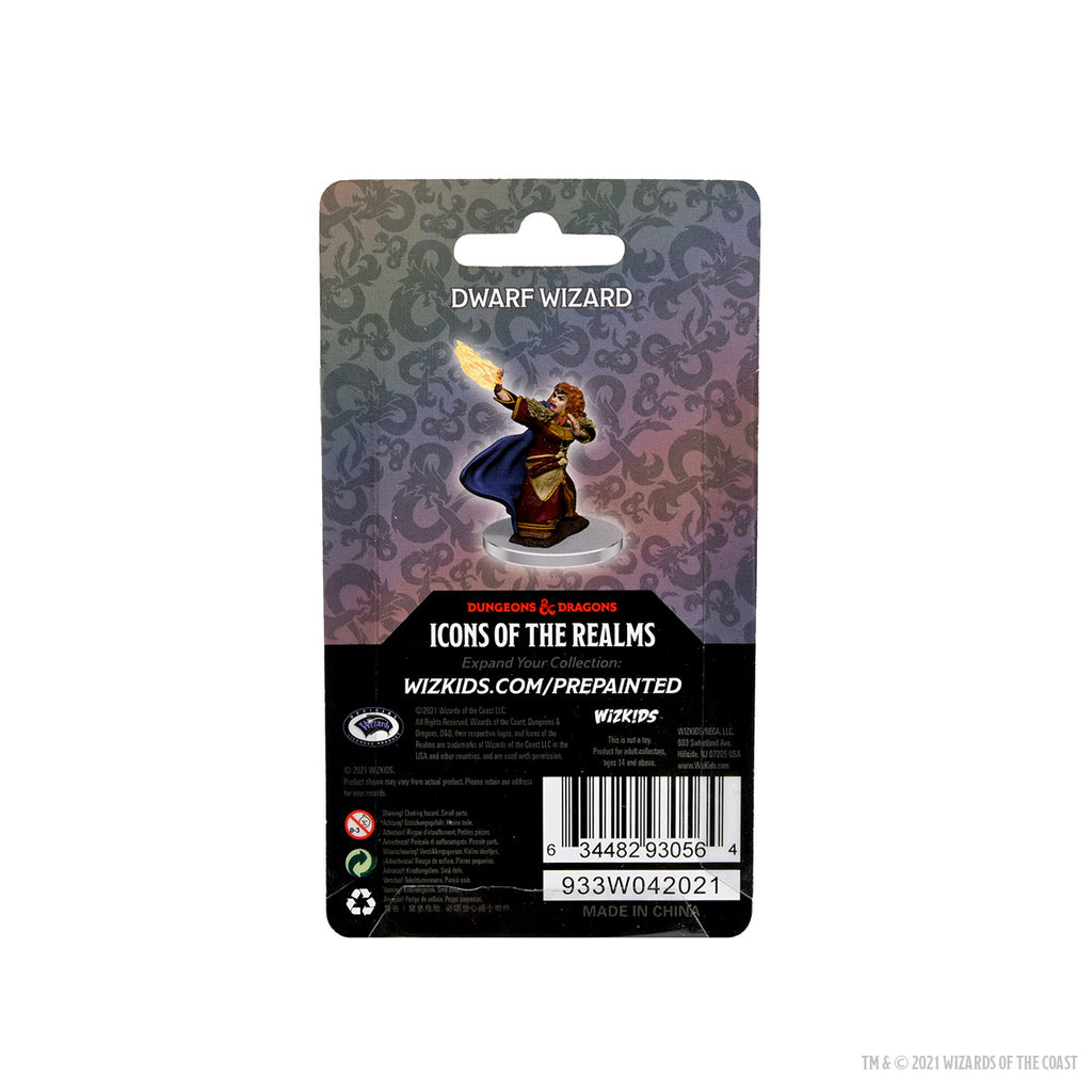 D&D Icons of the Realms Premium Figures: Female Dwarf Wizard – WizKids