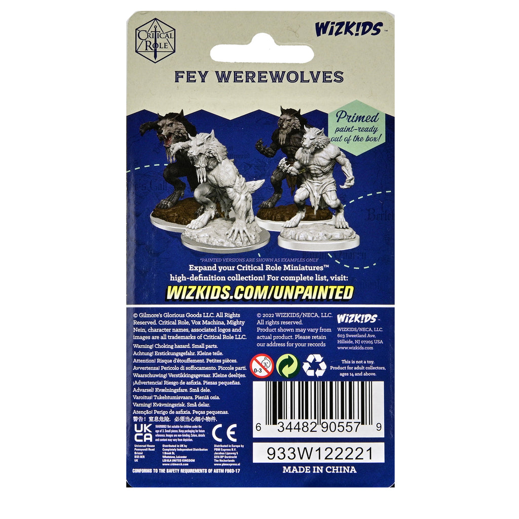 Critical Role Unpainted Miniatures: Fey Werewolves – WizKids
