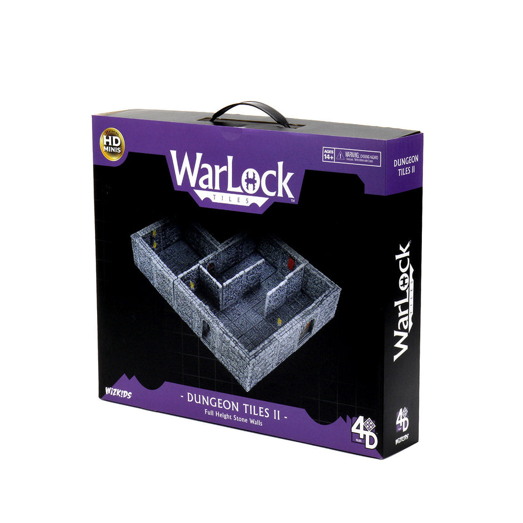 WarLock Tiles: Dungeon Tiles II – Full Height Stone Walls – WizKids