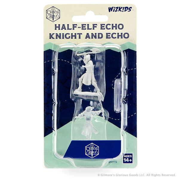 Critical Role Unpainted Miniatures: Half-Elf Echo Knight and Echo Fema ...