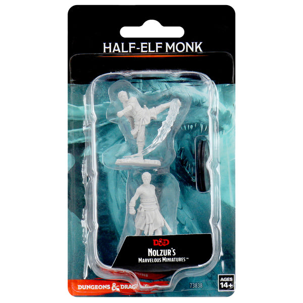 D&D Nolzur's Marvelous Miniatures - Male Half-Elf Monk – WizKids