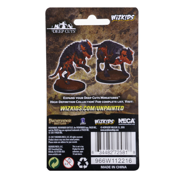 Pathfinder Deep Cuts Unpainted Miniatures: Hell Hounds – WizKids
