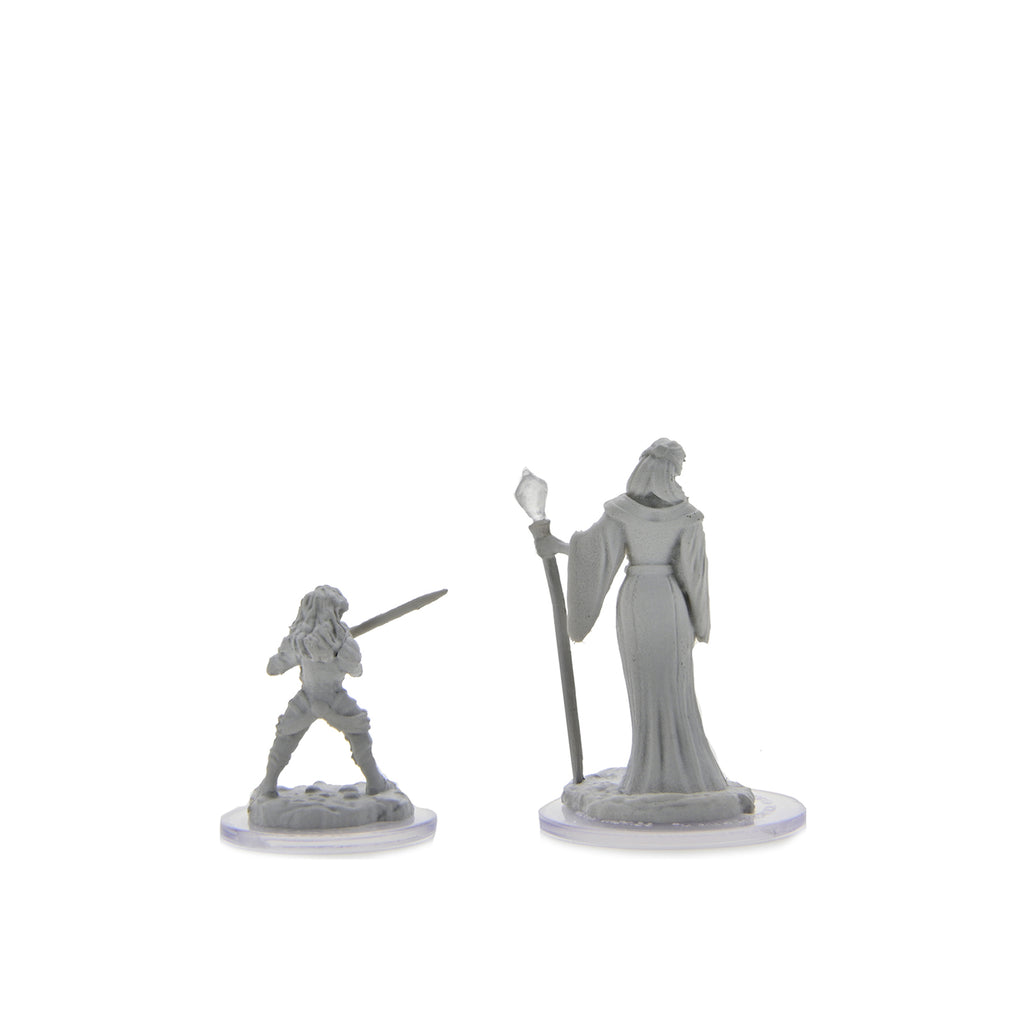 Critical Role Unpainted Miniatures: Human Wizard Female & Halfling Hol ...