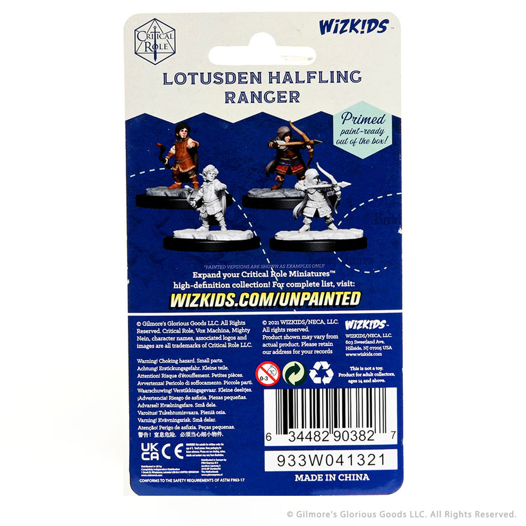 Critical Role Unpainted Miniatures: Lotusden Halfling Ranger Male – WizKids