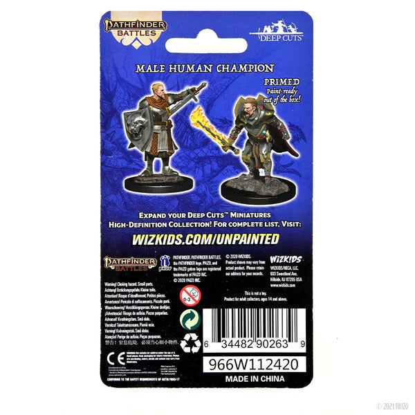 Pathfinder Deep Cuts: Human Champion Male – WizKids