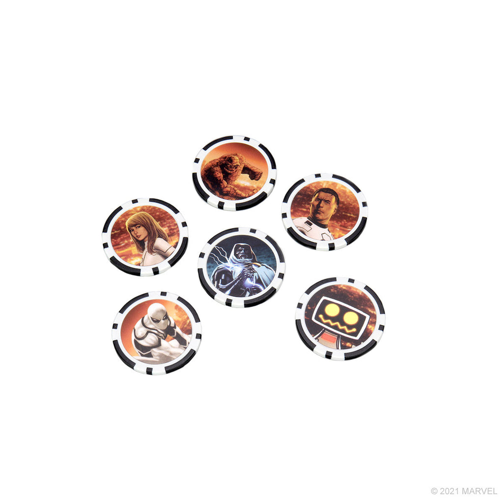 Marvel HeroClix: Fantastic Four Future Foundation Dice and Token Pack ...