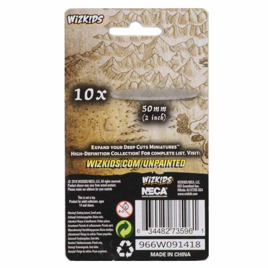 WizKids Deep Cuts - Clear 50mm Round Base - 10 ct.
