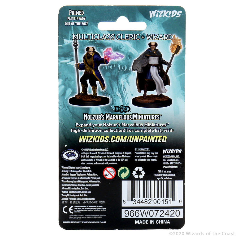 D&D Nolzur's Marvelous Miniatures: Multiclass Cleric + Wizard Male ...
