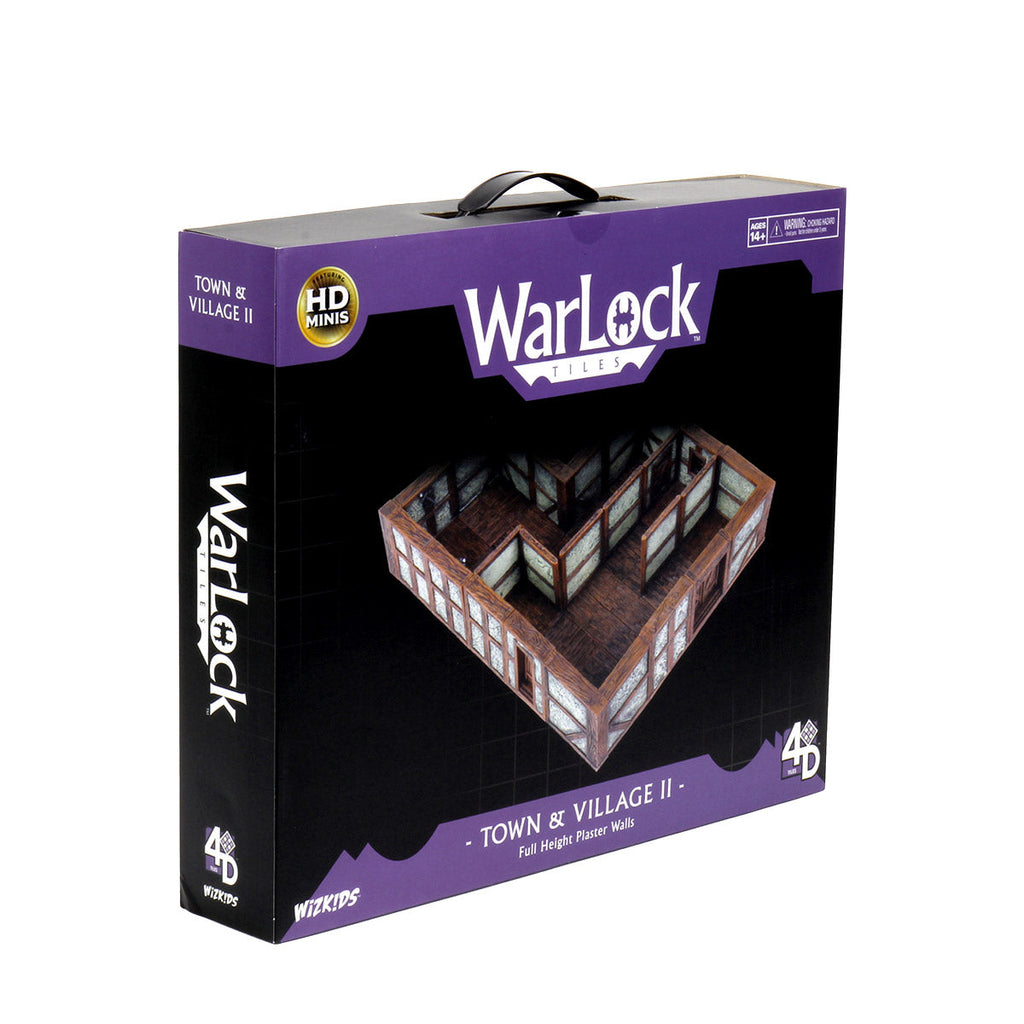 WarLock Tiles: Base Set - Town & Village II - Full Height Plaster Wall ...