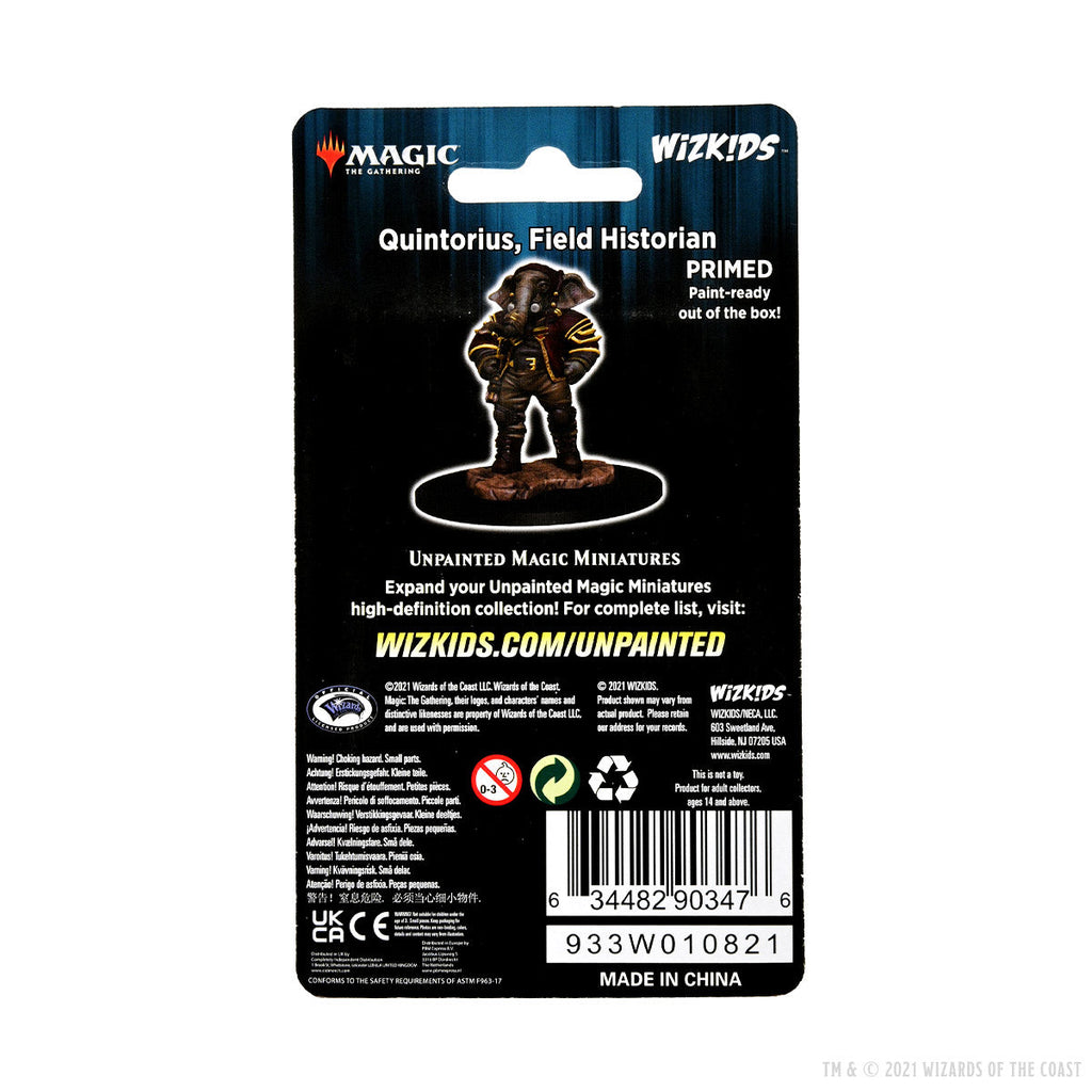 Magic: The Gathering Unpainted Miniatures: Quintorius, Field Historian ...