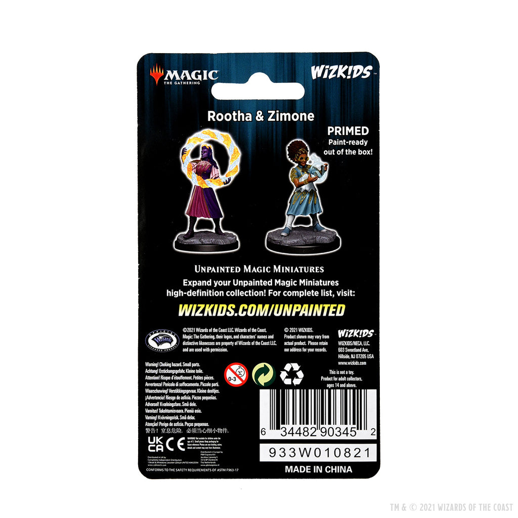 Magic: The Gathering Unpainted Miniatures: Rootha & Zimone – WizKids