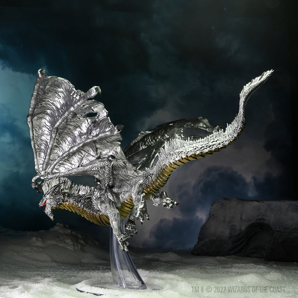 D&D Icons of the Realms: Adult Silver Dragon – WizKids