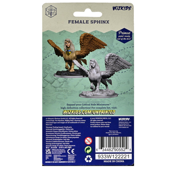 Critical Role Unpainted Miniatures: Sphinx Female – WizKids