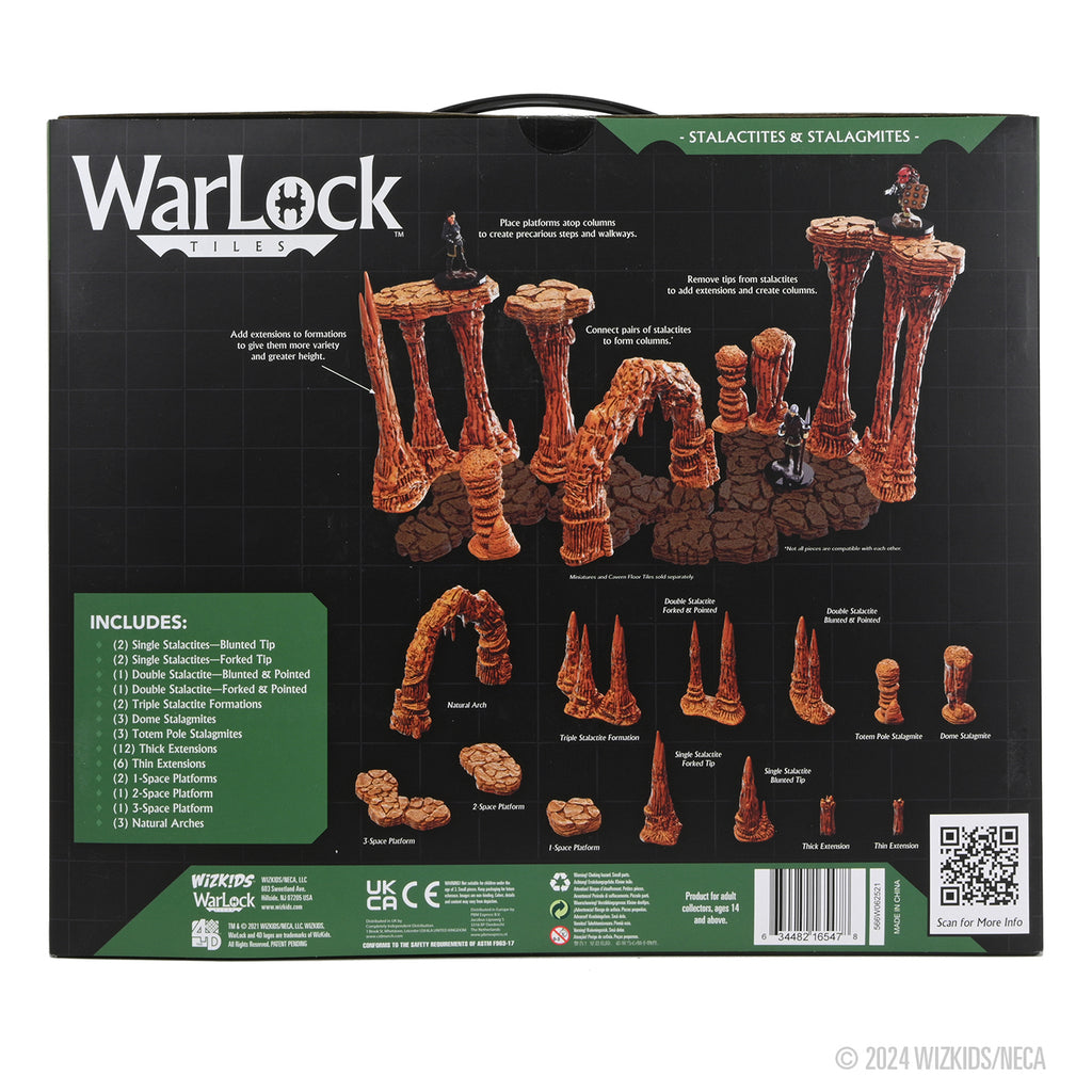 WarLock Tiles: Expansion - Stalactites & Stalagmites – WizKids
