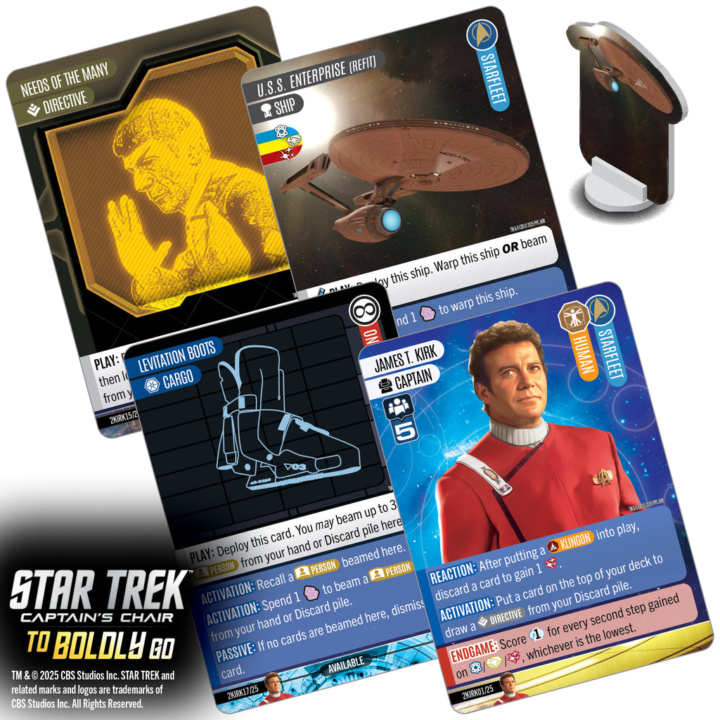 PRE-ORDER - Star Trek: Captain's Chair - To Boldly Go – WizKids