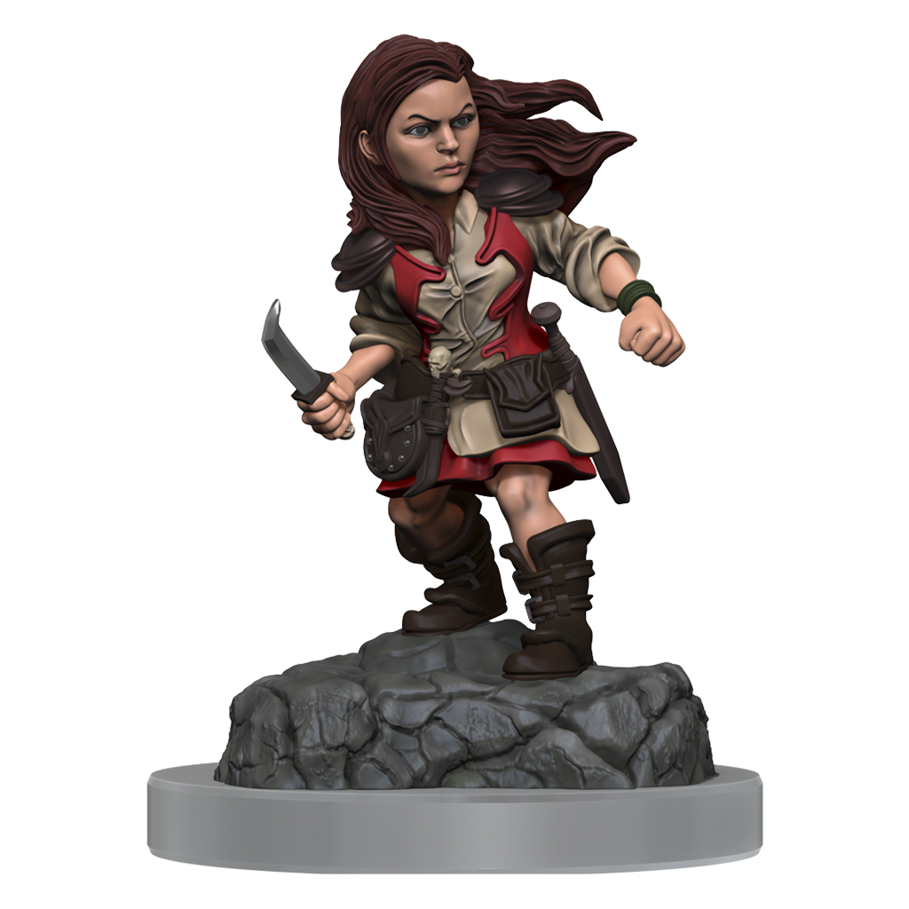 D&D Nolzur's Marvelous Miniatures: Halfling Rogue Female – WizKids