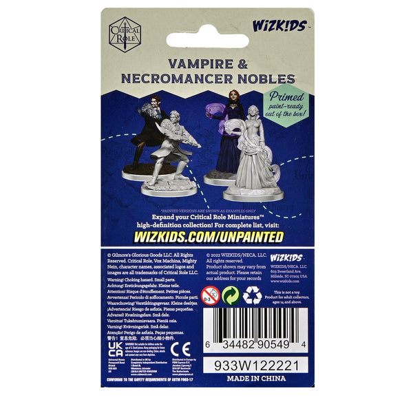 Critical Role Unpainted Miniatures: Vampire & Necromancer Nobles – WizKids