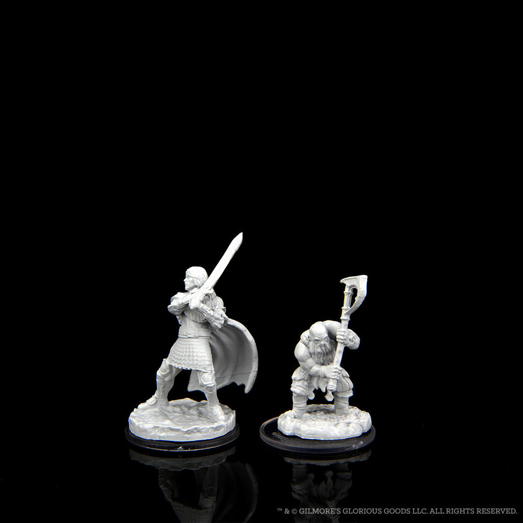 Critical Role Unpainted Miniatures: Westruun Militia Swordsman & Kragh ...